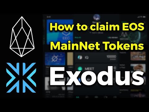 How to claim your EOS MainNet Tokens (Exodus) | Coin Crypto News