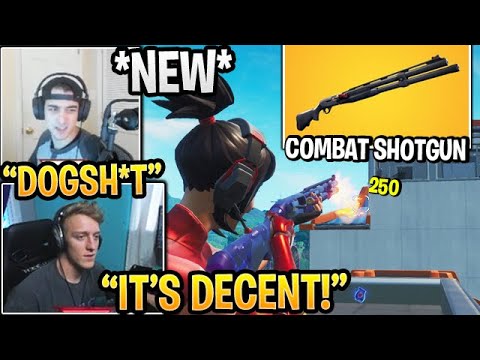 Streamers USING the *NEW* "COMBAT SHOTGUN" and Land NEO TILTED in ...